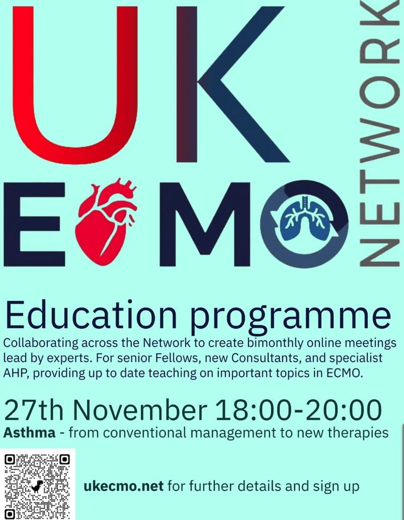 ECMO Education Course - 27/11/25 - Scottish Intensive Care Society